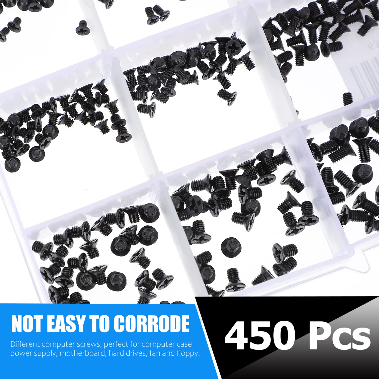 SOLUSTRE Computer Accessories Stainless Steel Screws 1set Accessory Electronic Countersunk Head Computer Screw Stainless Product Flat Fitting Steel Cross Computer Accessories Stainless Steel Screws