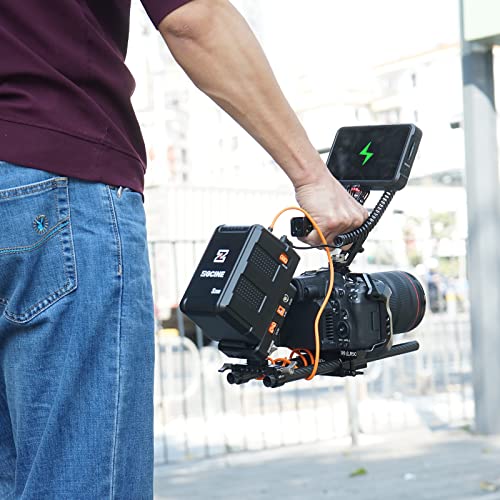 ZGCINE S200 V-Mount Battery 199Wh 14.8V with Dual DC/USB-C/D-TAP Ports for Video Camera Camcorder Broadcast,V-Lock Battery Compatible with BMPCC 4K 6K Pro/ZCAM/Canon EOS R5C/Sony FX3