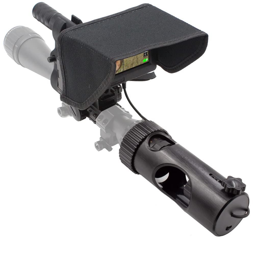 Megaorei 2A DIY 720P HD Night Vision Scope Attachment Camcorder with LCD Display and IR Flashlight for Rifle Airsoft Tactical Hunting (Without Battery and TF Card)