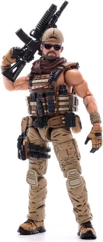 JOYTOY 1/18 Action Figures 4-Inch Mercenary Trio Collection Solider Figures Military Model Toys (Mercenary-Johnny)