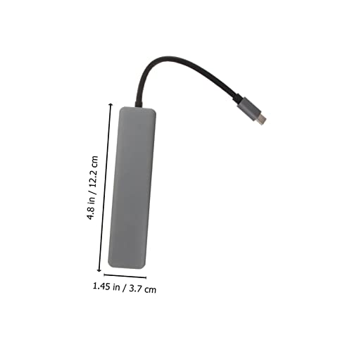 SOLUSTRE 2pcs 7 Reader Laptop USB Aluminum with Type Transfer Type-c Video to Mm Converter Accessories Holder Dock Compatible Computer More Devices Pro USB-c Card in- Adapter Type-