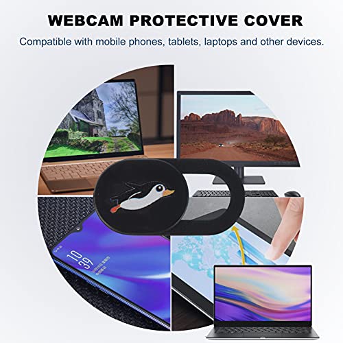 SOLUSTRE 2pcs Camera Cover Slide, Laptop Camera Cover Sliding Webcam Cover Webcam Cover Slide 4pcs Penguin Pattern