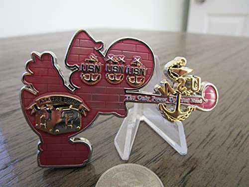 United States Navy Chief Mario and Luigi Brothers and Yoshi Goat Locker CPO Challenge Coin Set