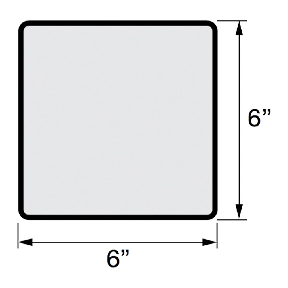INCOM Manufacturing: Workplace Marker 6" Square, White (Pack of 25)