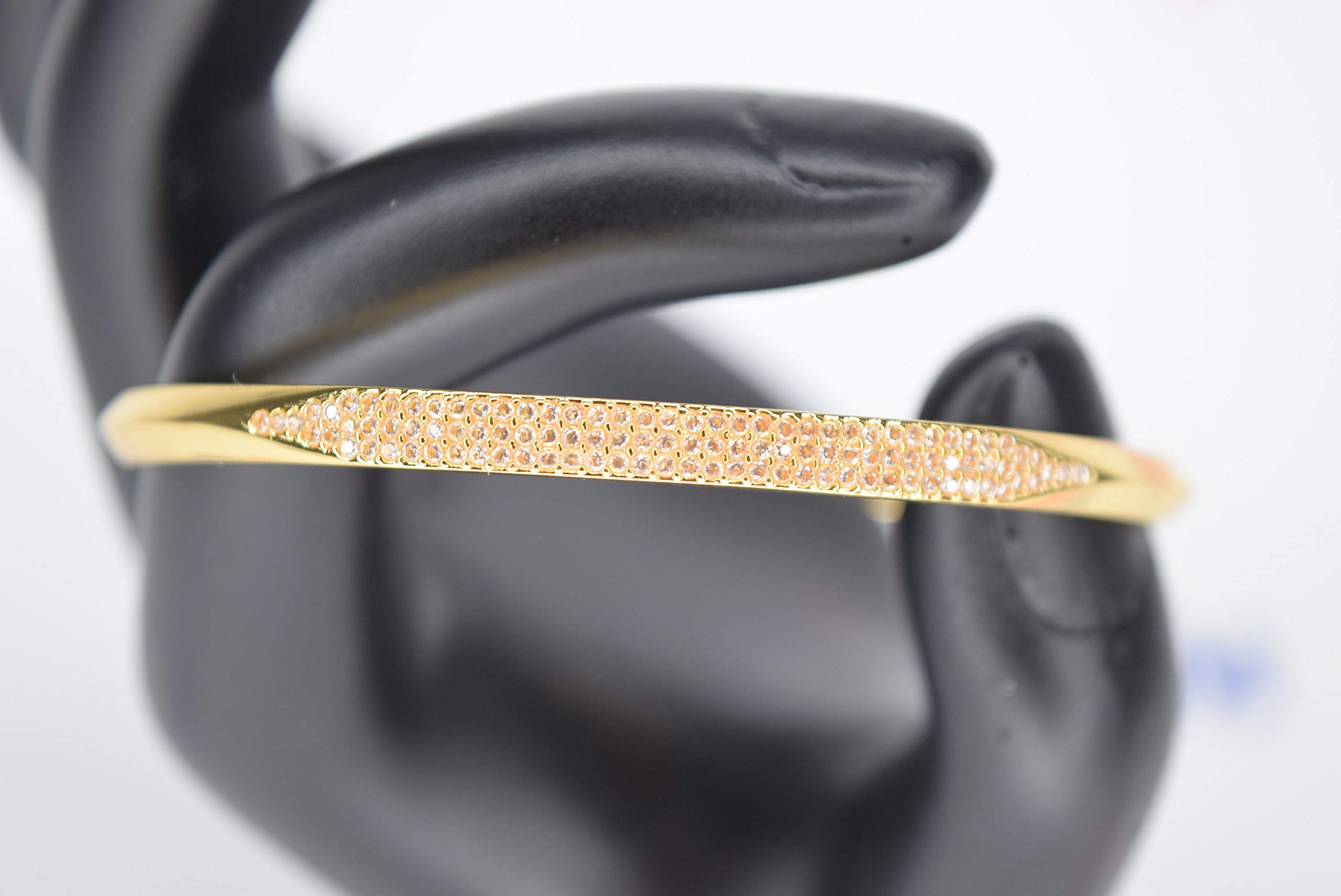 Kate Spade New York Raise The Bar Pave Cuff Clear/Gold One Size