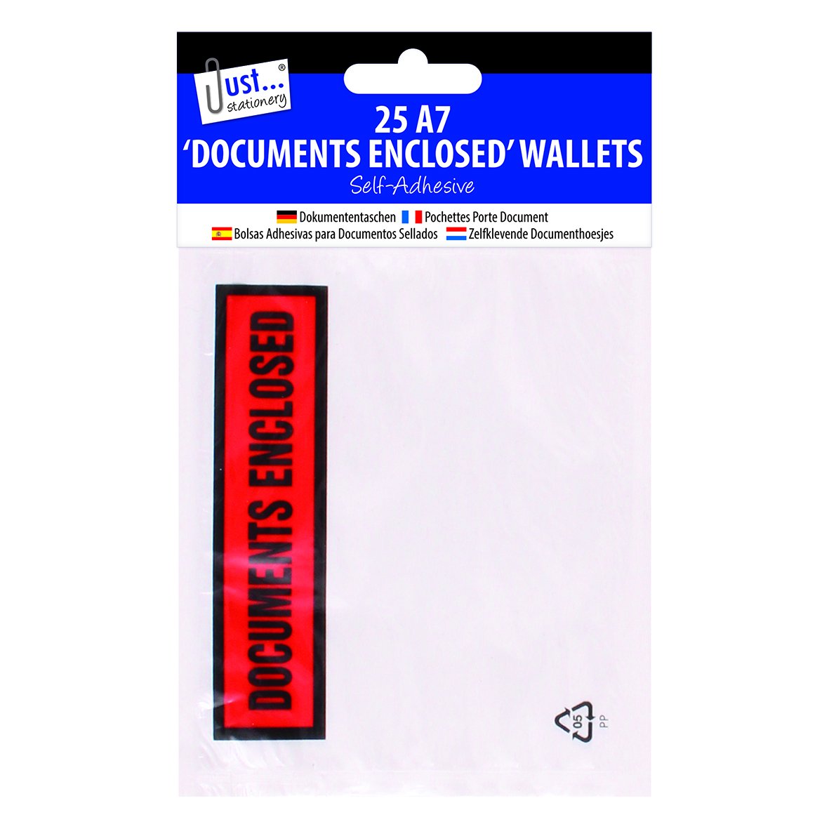 JustStationery A7"Document Enclosed" Wallet