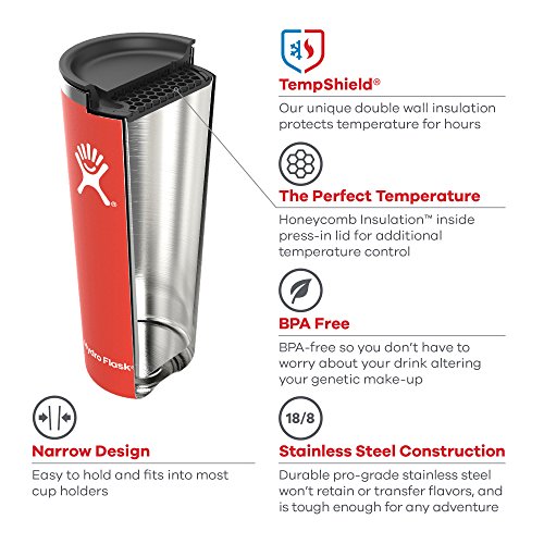 Hydro Flask Tumbler Cup - Stainless Steel & Vacuum Insulated - Press-In Lid - 32 oz, Cobalt