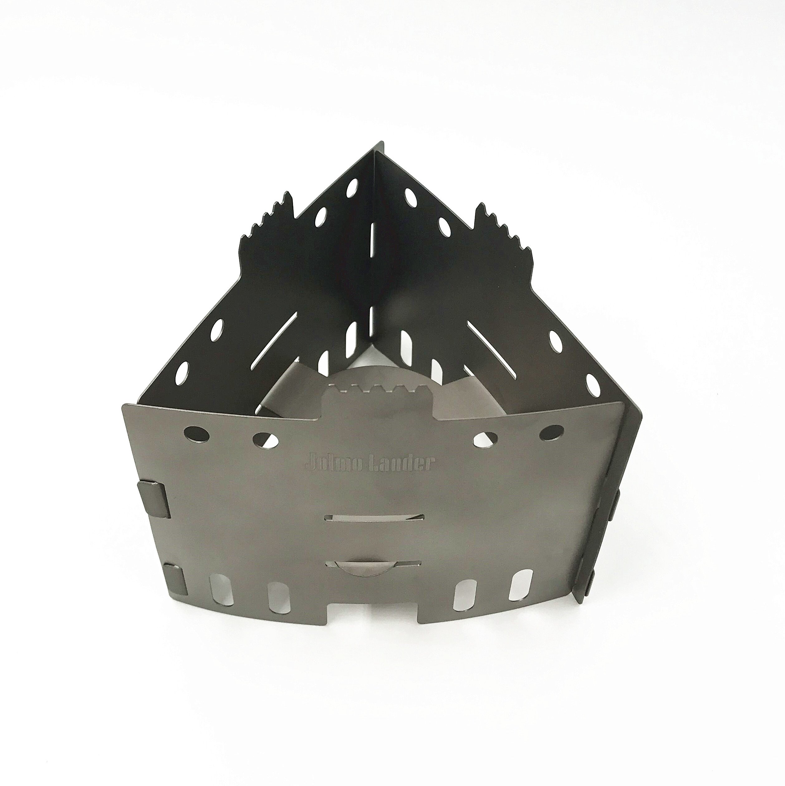 Jolmo Lander Titanium Stove and Pot Stand Titanium Pocket Stove with Tray