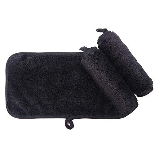 KinHwa Reusable Makeup Remover Cloths Soft Microfiber Face Cleansing Cloth Magically Remove Cosmetics Only with Water 6inch x 12inch 6 Pack White