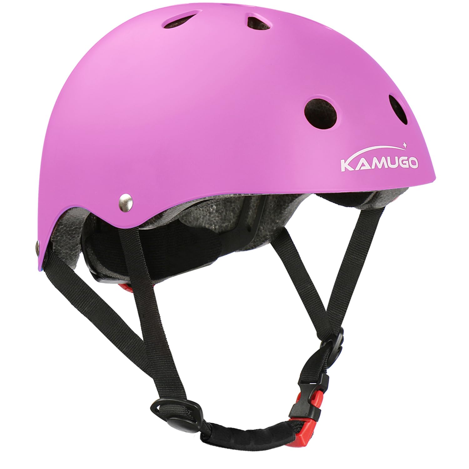 KAMUGO Kids Bike Helmet,Toddler Skateboard Helmet for Girls Boys Ages 8-14 Years,Child Adjustable Helmet for Multi-Sports Bicycle Skateboarding Roller Skating Scooter Rollerblade Balance Bike