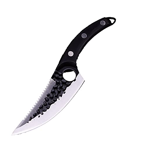Locuetyn fish scaling knife for chef,Full-tong boning knife with leather sheath (Fillet Knife)