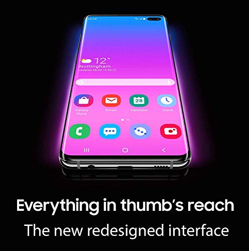 Samsung Galaxy S10+ Plus 128GB / 8GB RAM SM-G975F Hybrid/Dual-SIM (GSM Only, No CDMA) Factory Unlocked 4G/LTE Smartphone - International Version (Prism White, 128GB)