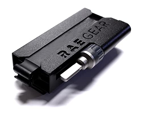 RAE GEAR BIT KIT + RATCHETING EXTENDER with UNIVERSAL BELT SIZE & ROTATABLE BELT CLIP (bit kits and extender NOT included)