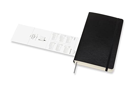 Moleskine Classic 18 Month 2021-2022 Daily Planner, Soft Cover, Large (5" x 8.25"), Black