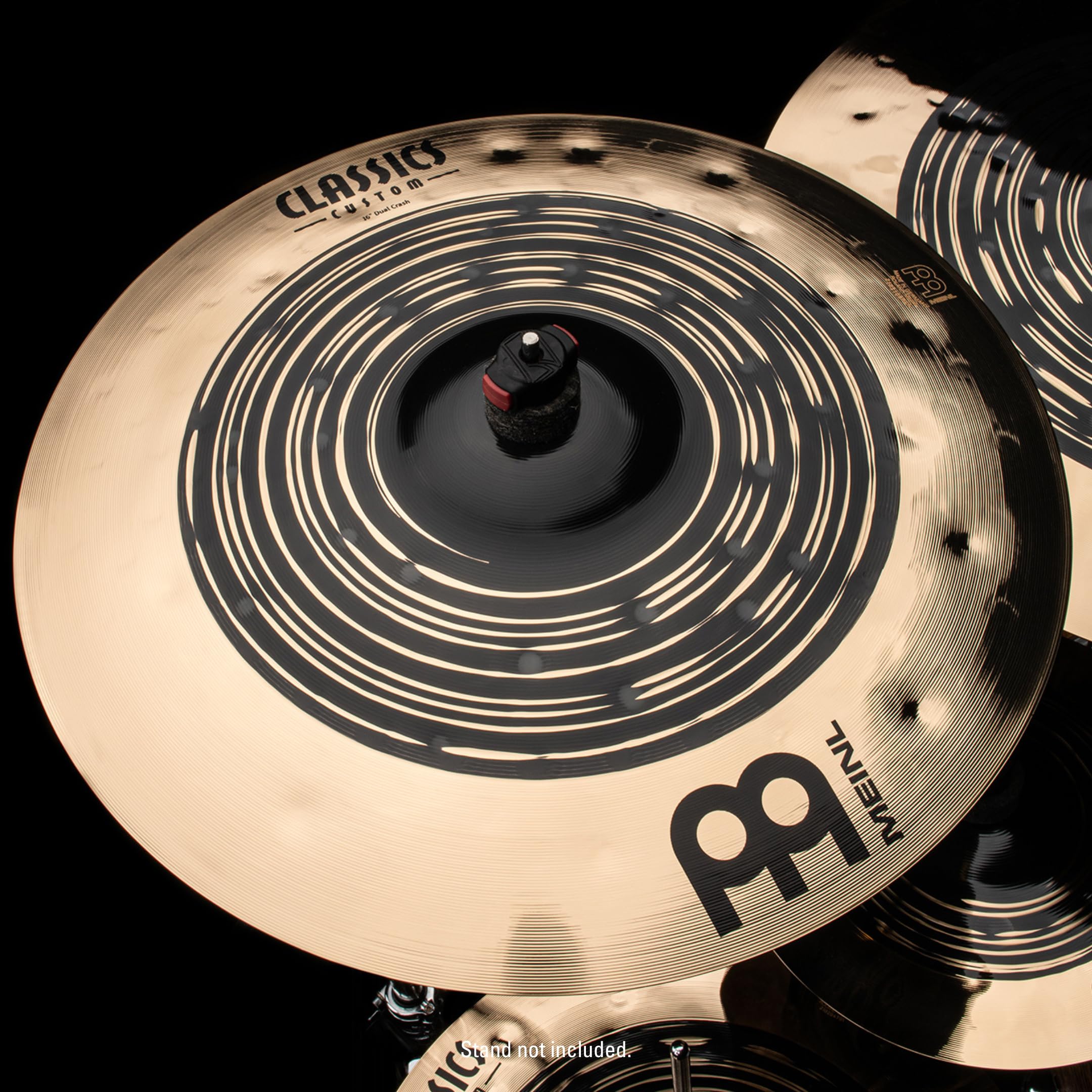 Meinl Cymbals Classics Custom Dual 16" Crash Cymbal for Drum Set, Dark/Brilliant β Made in Germany β B12 Bronze, 2-Year Warranty, (CC16DUC)