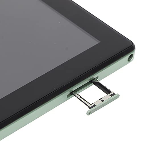 soobu 10 Inch Tablet, USB C Rechargeable 5MP 13MP Camera Gaming Tablet 100 to 240V Octa Core for Travel (Green)