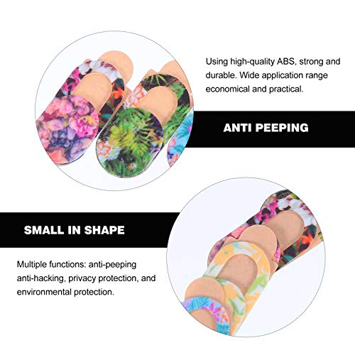 SOLUSTRE Tablet para Niños 4pcs Privacy Home Decor Slider Webcam Camera Ultra to Lid Pad Lens Flower Computer for Web Pattern Pro Tablet Laptop Cover Thin Smartphone Tablets Floral Phone Stickers