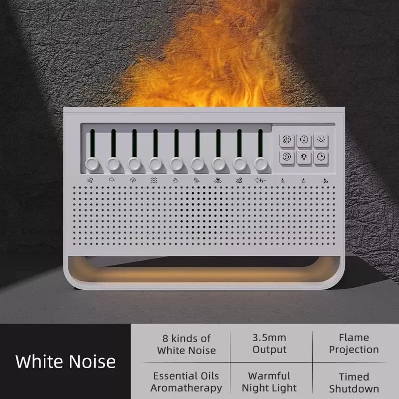 Telawah White Noise with Diffuser,Sleep Sound Machine for Adults,200ml Oil Aromatherapy Diffuser Night Light with 3 Timed Shutdown Modes for Home Yoga Study Office.