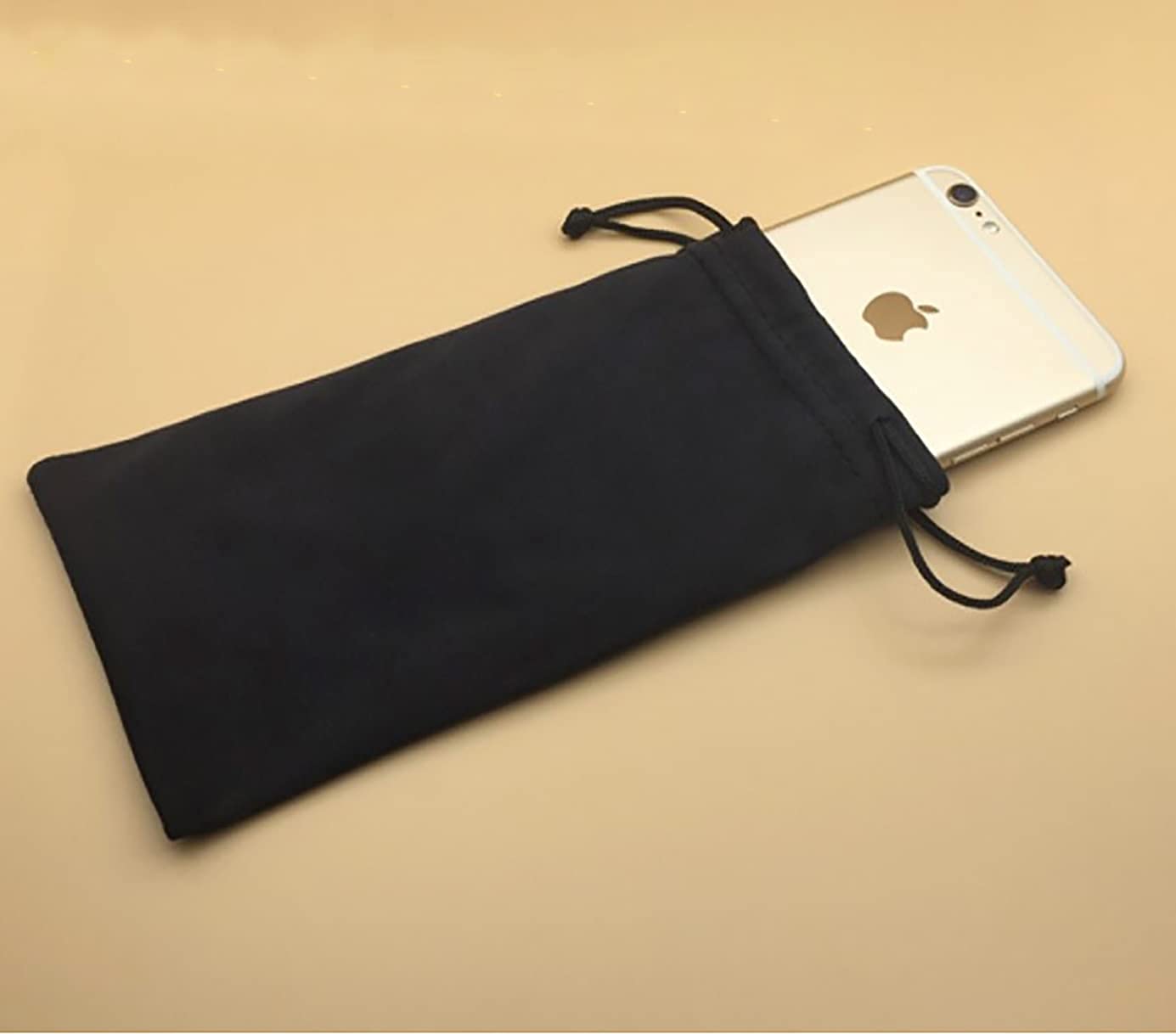 JOOTUEPO 50 Pieces Microfiber Case Pouch Bag Glasses Sunglasses Case Quality Soft,with 2 Pieces Cloth, 9.4 x 3.6 x 2.4 inches