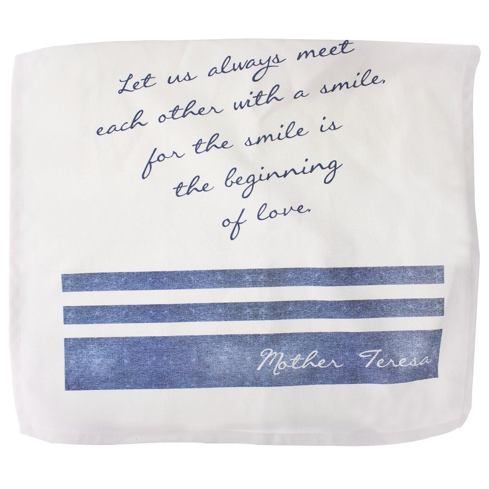 Message Brands Mother Teresa Smile Dish Towel