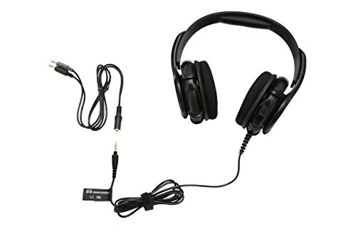IO CREST GamesterGear PC PS4 Xbox One Stereo Over-Ear Gaming Headset, Online Chat, Headphone with Detachable Micophone - iPad Mobile Tablet Mac