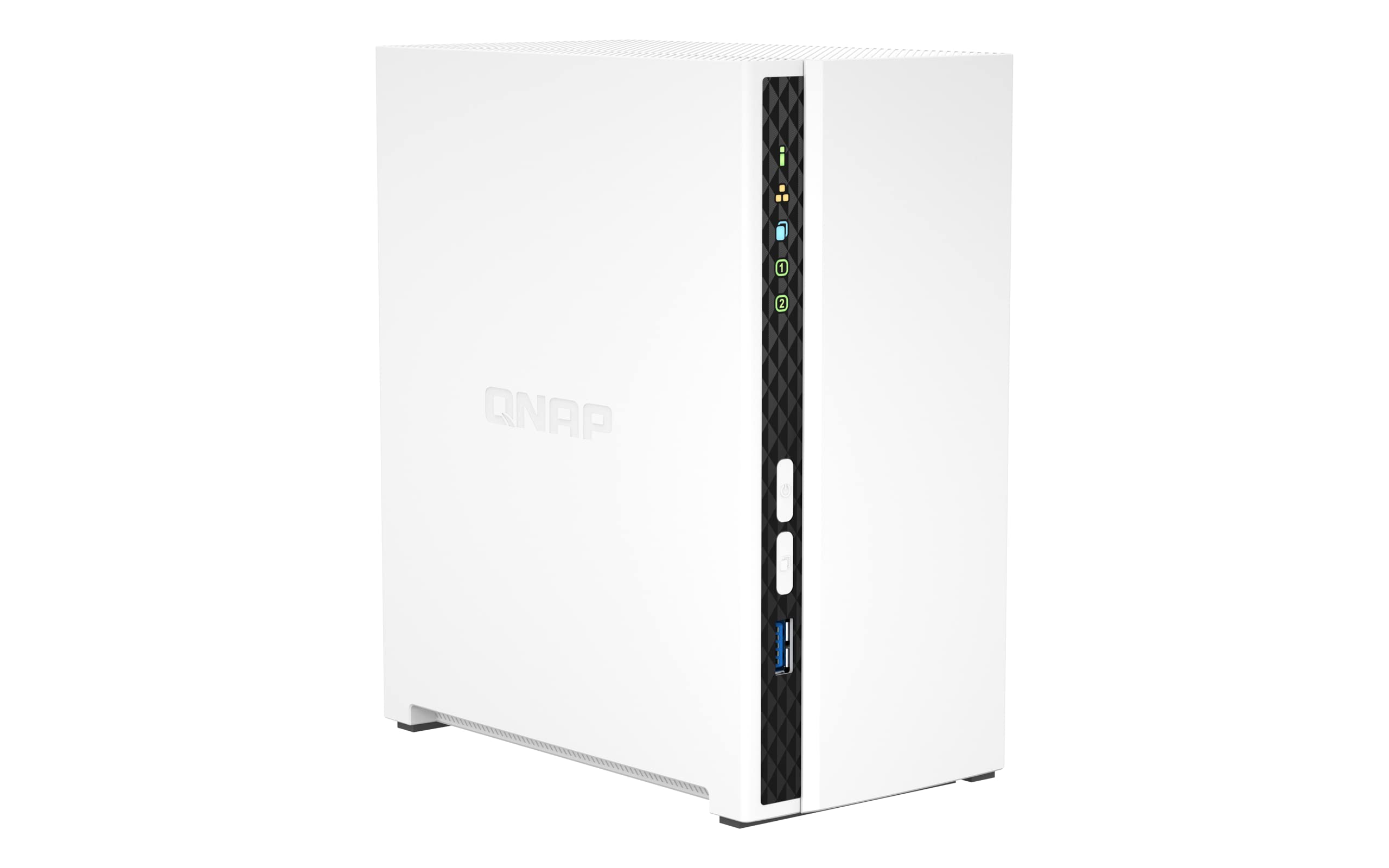 QNAP TS-233-US 2 Bay Affordable Desktop NAS with ARM Cortex-A55 Quad-core Processor and 2 GB RAM, 16TB Bundle with 2X 8TB Seagate IronWolf