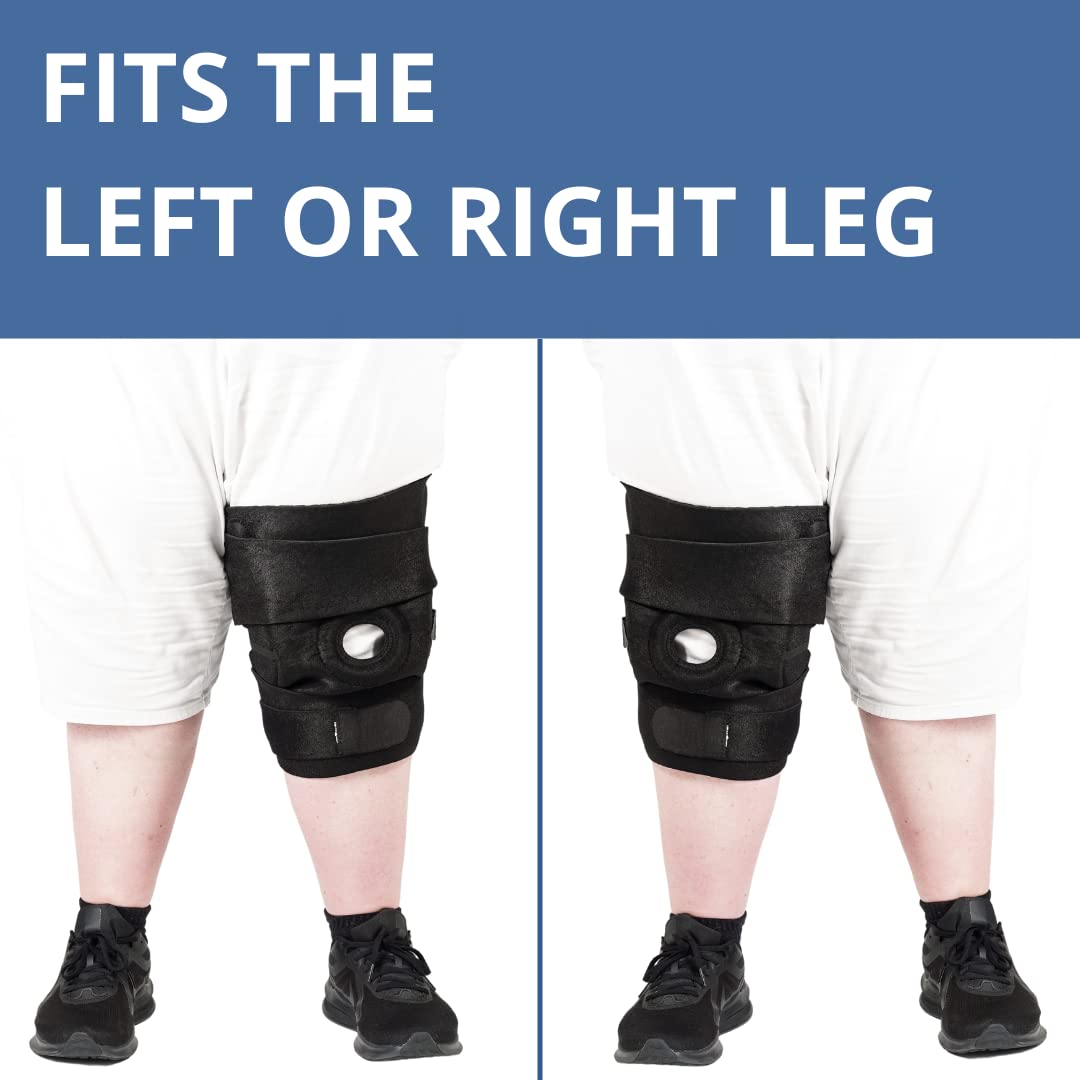 Knee Brace Wrap Dual-axis motion hinge with adjustable flexion/extension stops (Plus Adult)