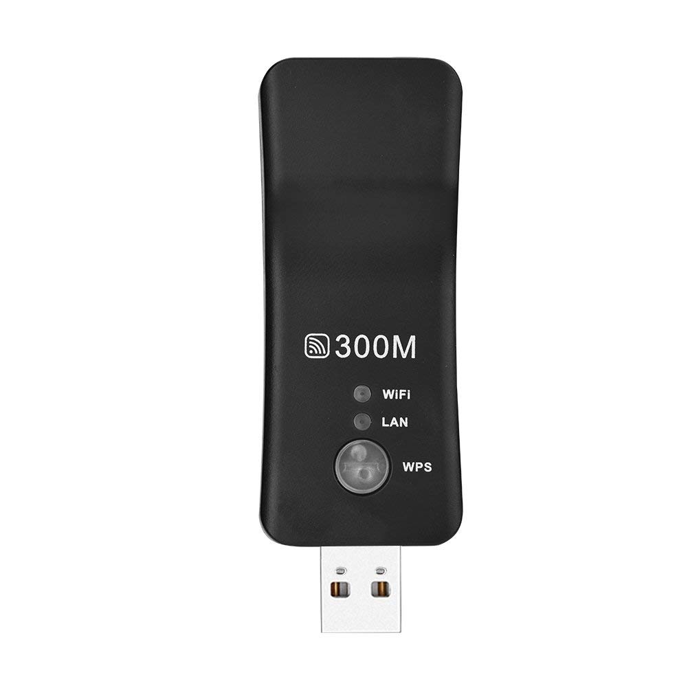 USB WiFi Repeater,Wired and Wireless Signal Amplifier AP WiFi Smart TV Network Adapter Multi-Functional AP Signal Booster, USB Powered High Power WiFi Hotspot Extender