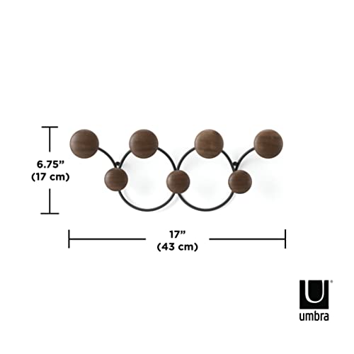 Umbra Dotsy 7 Hook Black/Walnut