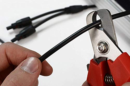 TEMCo 12 AWG/Gauge Solar Cable - Made in The USA 500 Feet Black (Variety of Lengths Available)