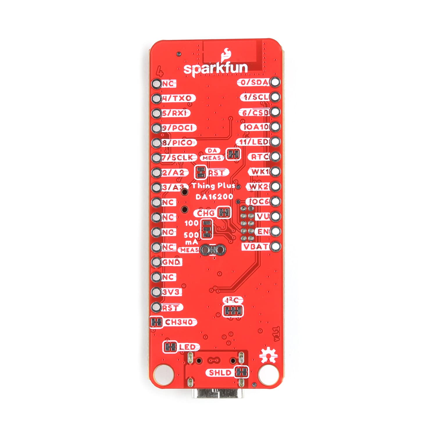 SparkFun Thing Plus - DA16200 Highly Integrated Ultra-Low Power WiFi System Feather-Compatible with Qwiic Connect System, Voltage: 3.3 Logic, Dimensions: 2.3" x 0.9"