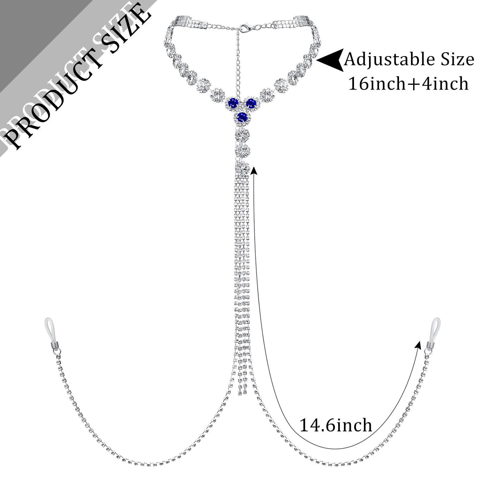Non Piercing Bra Body Chain with Necklaces Body Chain Non Piercing with Chain for Women Adjustable Bra Body Jewelry Non Piercing