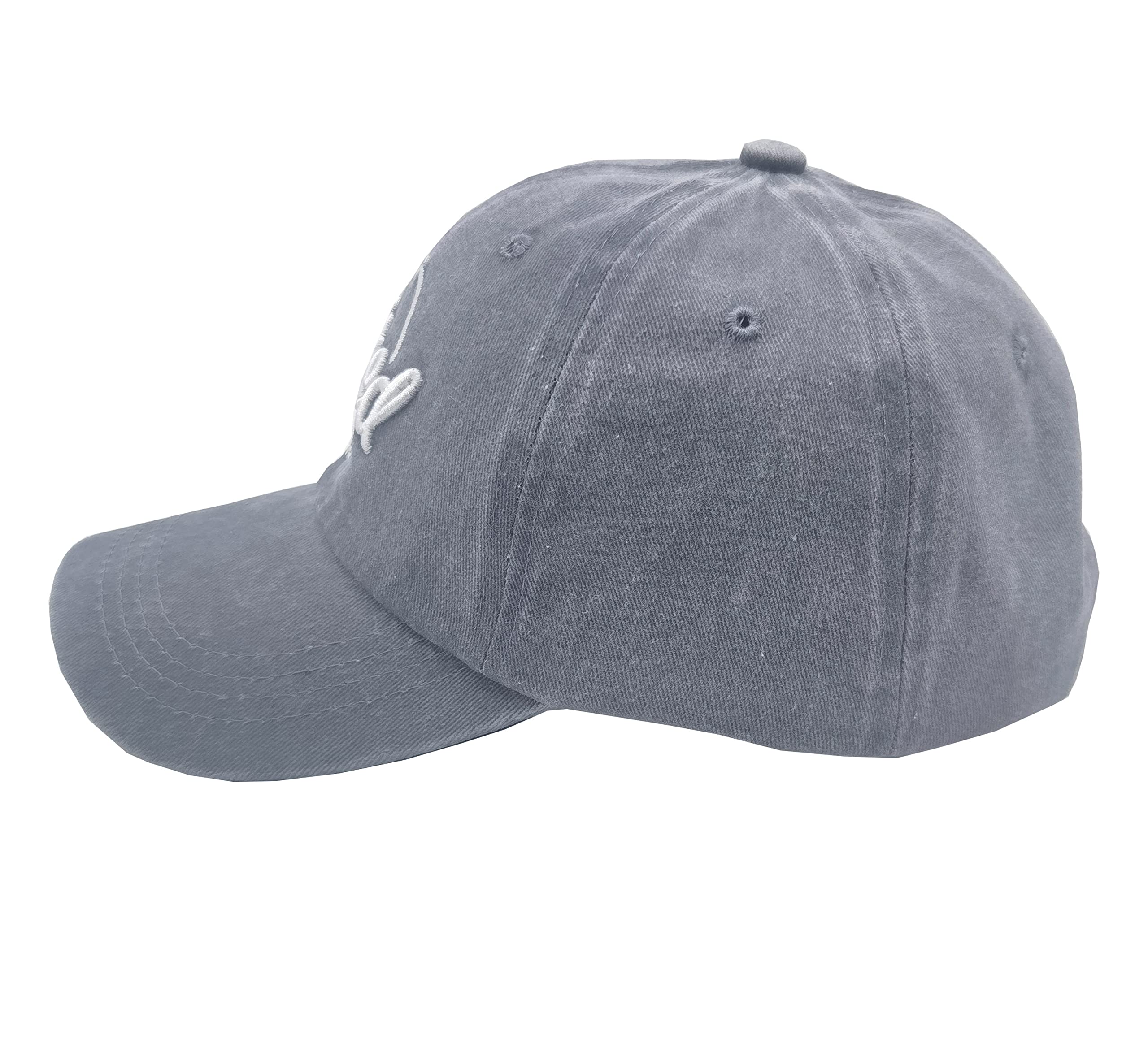 LOKIDVE Men's Retired Since 2022 Baseball Cap Retirement Embroidered Adjustable Denim Dad Hat Grey