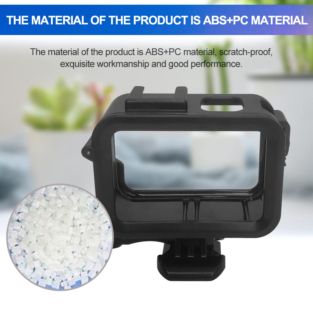 MEKNIC Housing Frame Case for GoPro Hero 9 Hero 10 Hero 11 Black Protective Housing Shell Cage Mount Accessories Action Camera Accessory Kit with Lens Cap