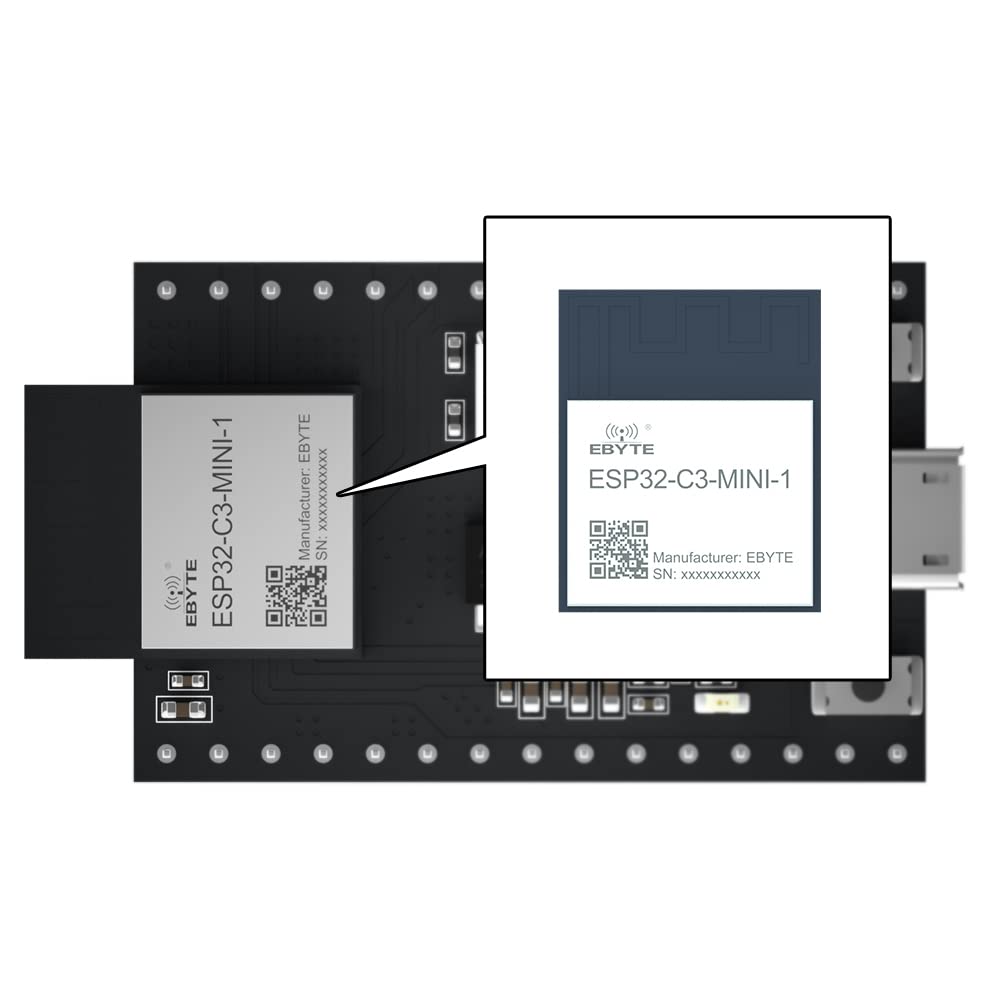 Test Kits for ESP32 ESP32-C3 2.4G WiFi Module ESP32-c3-mini-1 Dual Core Mcu Lower Power 20dbm 400m esp32 SOC PCB Antenna for Wearables and IoT Devices