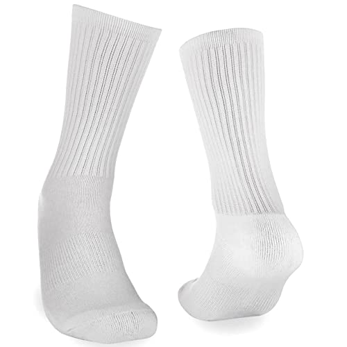 Men's Socks Athletic Casual Socks Sport Running Calf Socks for Men (9-11, Black (3 Pairs))