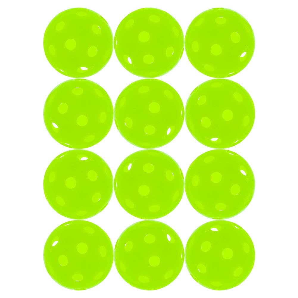 Jugs Sports Pickleballs, Vision Enhanced Green, 1 Dozen