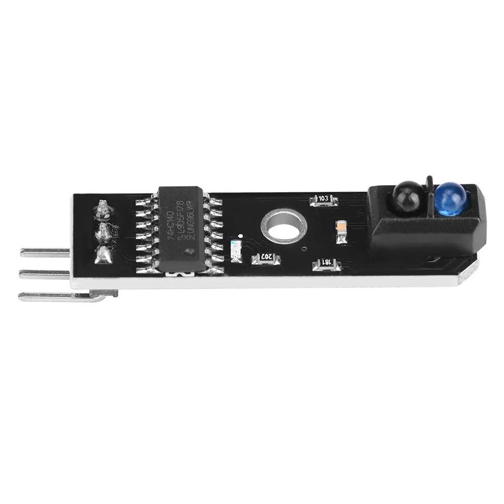 Infrared Tracking Sensor Module 1-Channel Infrared Reflection Tracking Sensor Module Obstacle Avoidance Smart Car Black/White Line Detection 3 Pcs