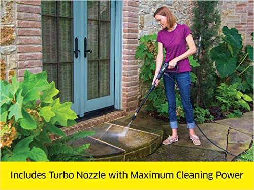 Karcher K1800 1800 PSI 1.3 GPM Electric Power Pressure Washer with Turbo, 15°, & Soap Nozzles