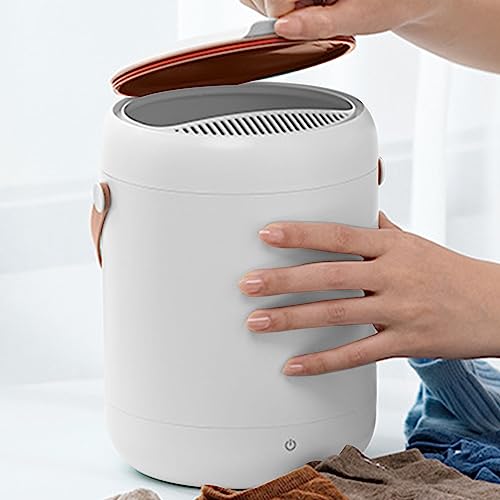 MEHIDFY Portable Washing Machine, 3L/100oz Ozone & Blue Light Deep Clean Washer Machine, Smart Timer Control Countertop Washer, Mini Clothes Washer for Underwear, Socks, Baby Clothes (White2)