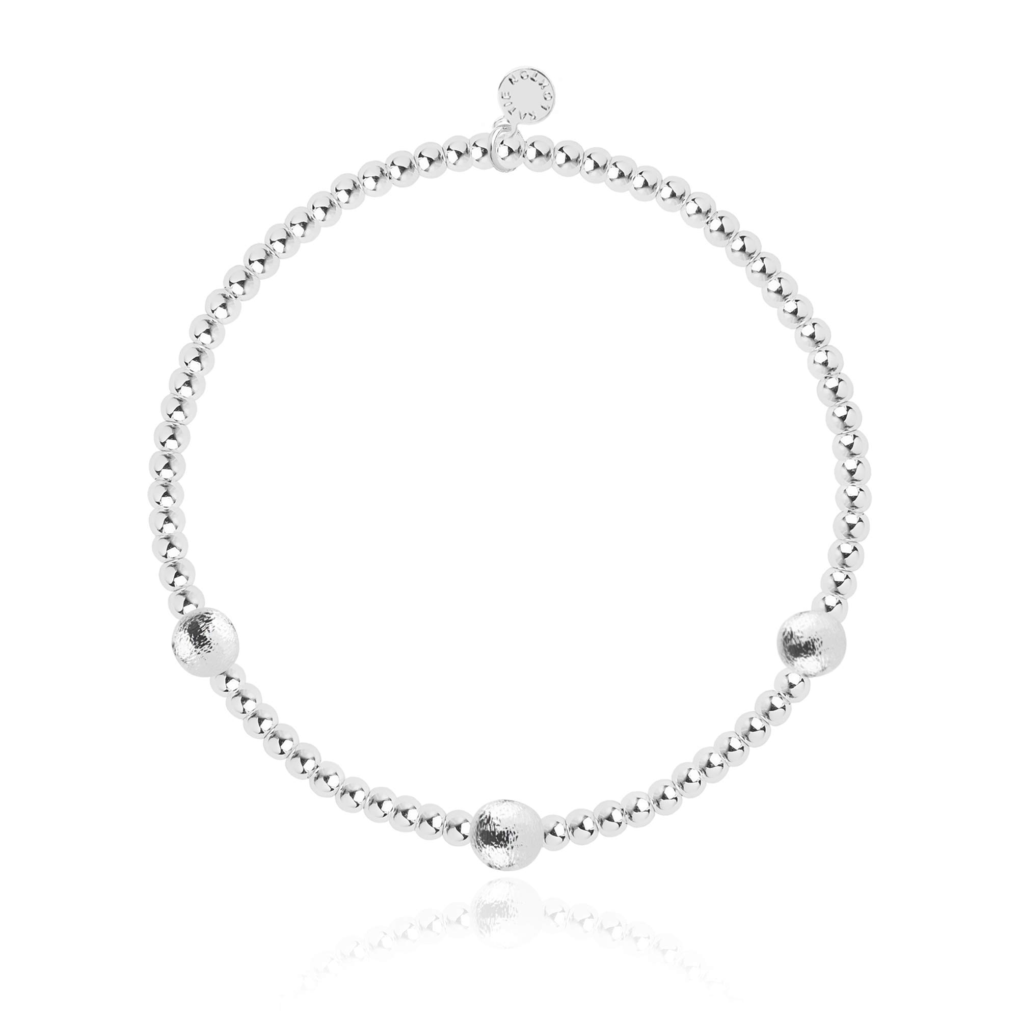 KATIE LOXTON Womens Occasion Box Live Love Sparkle Stretch Stacking Bracelets 3 Piece Set