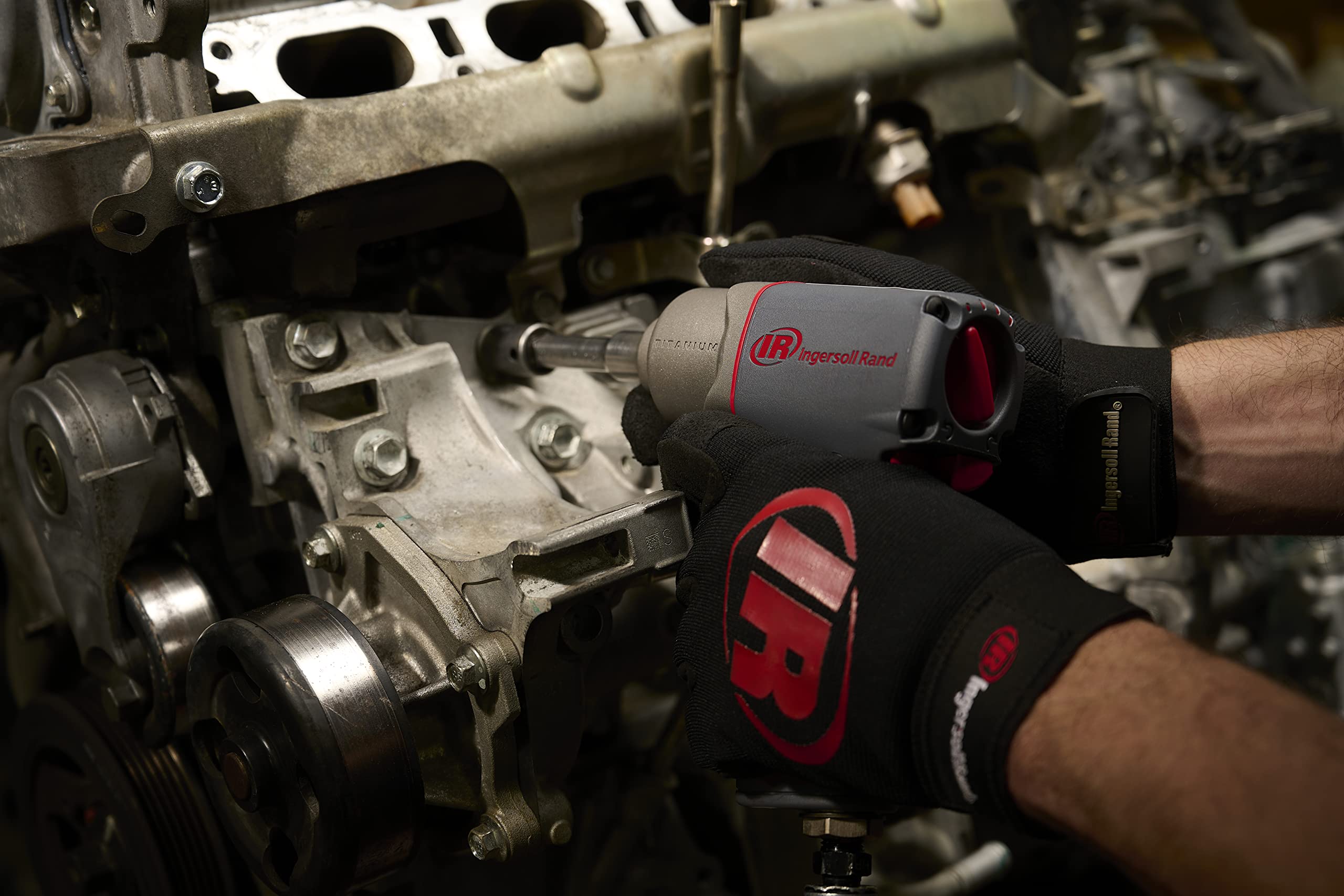 Ingersoll Rand 2115QTIMAX 3/8" Air Impact Wrench, Quiet, 300 ft-lbs Max Torque,