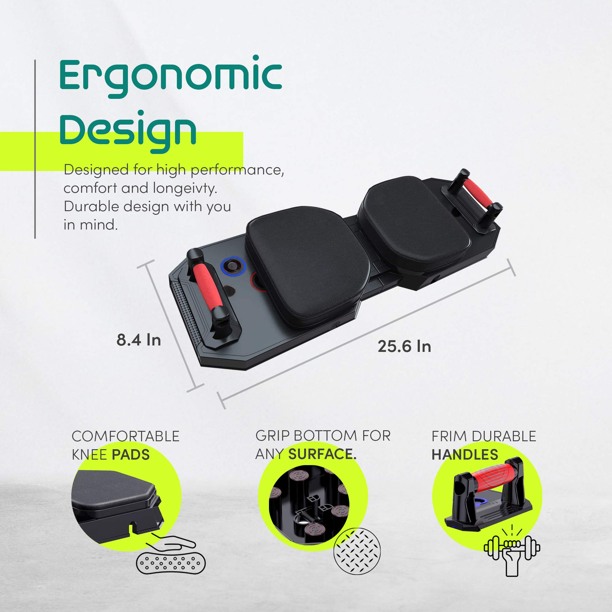 LOS & OS Gym Square Plus MULTIFUNCTION Foldable and Portable Workout Set…