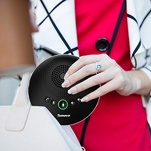 Tenveo Conference Room Camera Video conferencing System Bundle with Bluetooth Speaker for Business Meetings (3X Zoom VHD3U + A2000B)