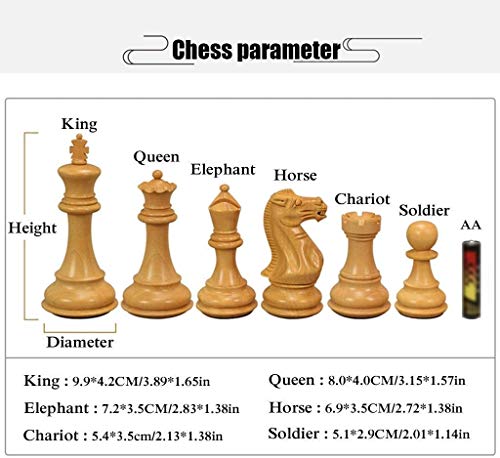 Quality Set International Solid Wood Set MDF Chessboard Handmade Exquisite Carving Wooden Pieces for Suitable Fo
