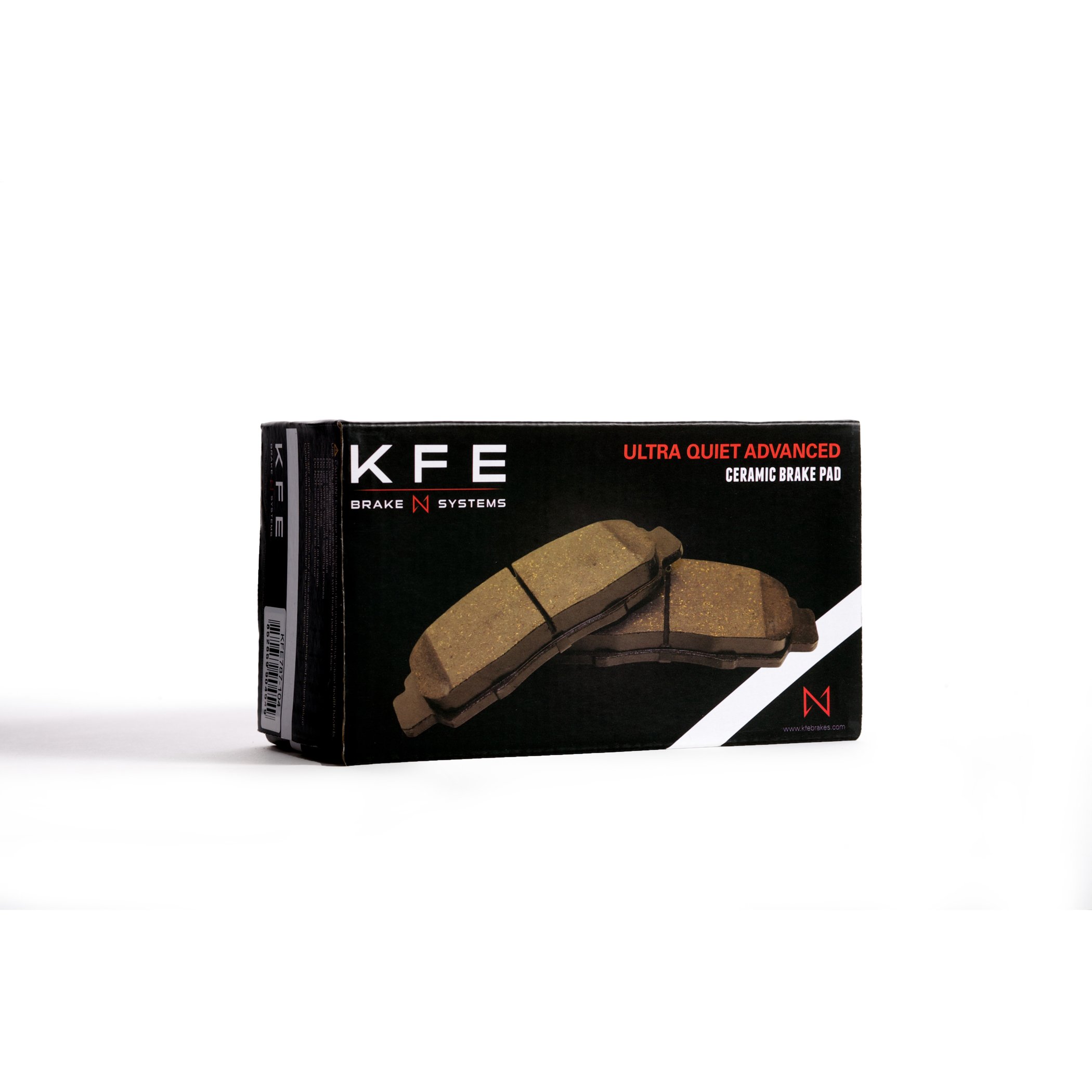 KFE KFE1044-104 Ultra Quiet Advanced Premium Ceramic Brake Pad Set Compatible With: 2013-2017 Ford Escape 1.5L/1.6L FWD + 2.5L, Focus, C-Max; Mazda 3, 5; Volvo C30, FRONT