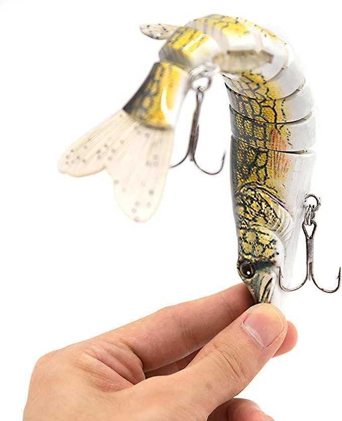 Northern-Pike-Lures-Multi-Jointed-Swimbaits-Fishing-Lure 5" 8" inch for Musky Lake Trout Fishing Tackle