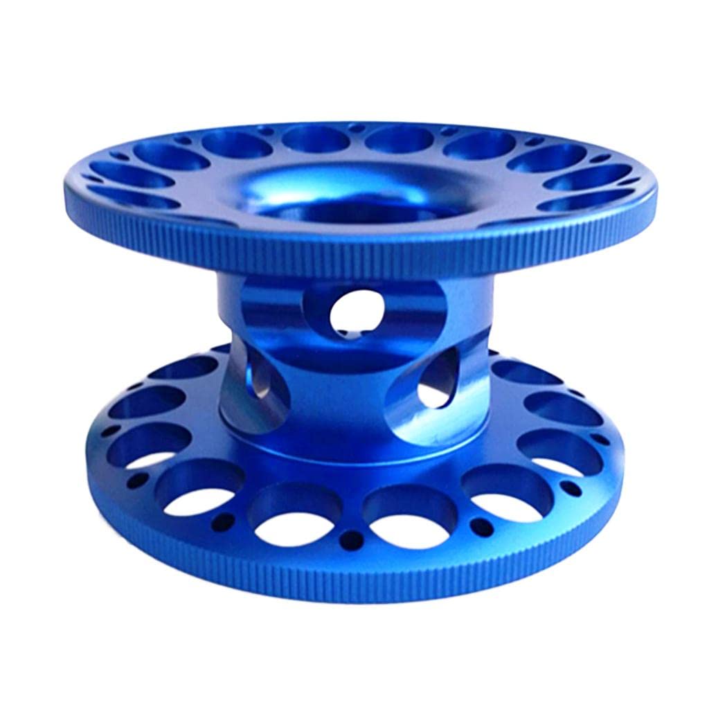 LEIPUPA Ultralight Aluminum Alloy Finger Reel Spool for Scuba Diving Dive Diver 65x35mm - Blue