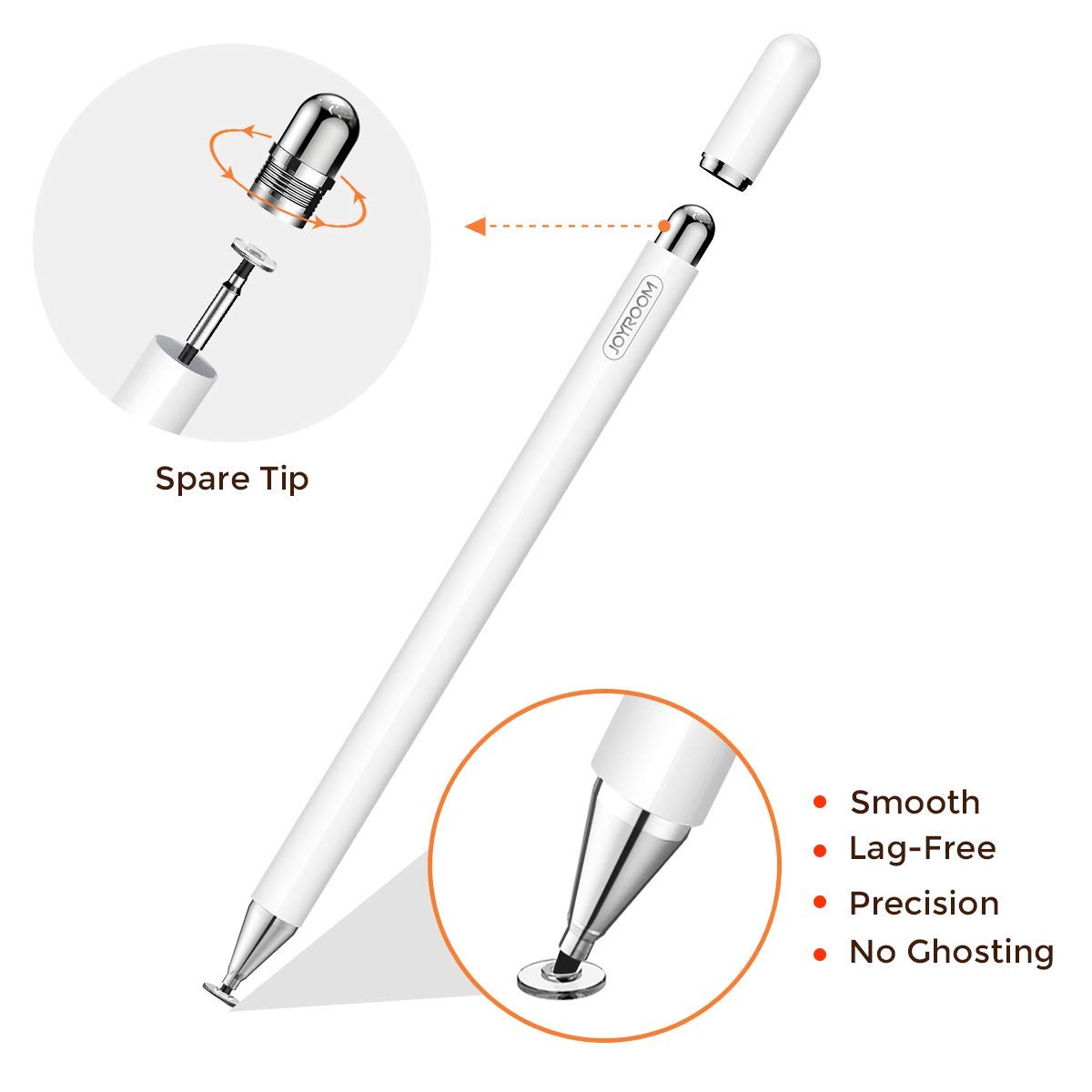 joyroom iPad Pencil with Palm Rejection Glove, Capacitive Stylus Pen for Kid Student Drawing&Writing