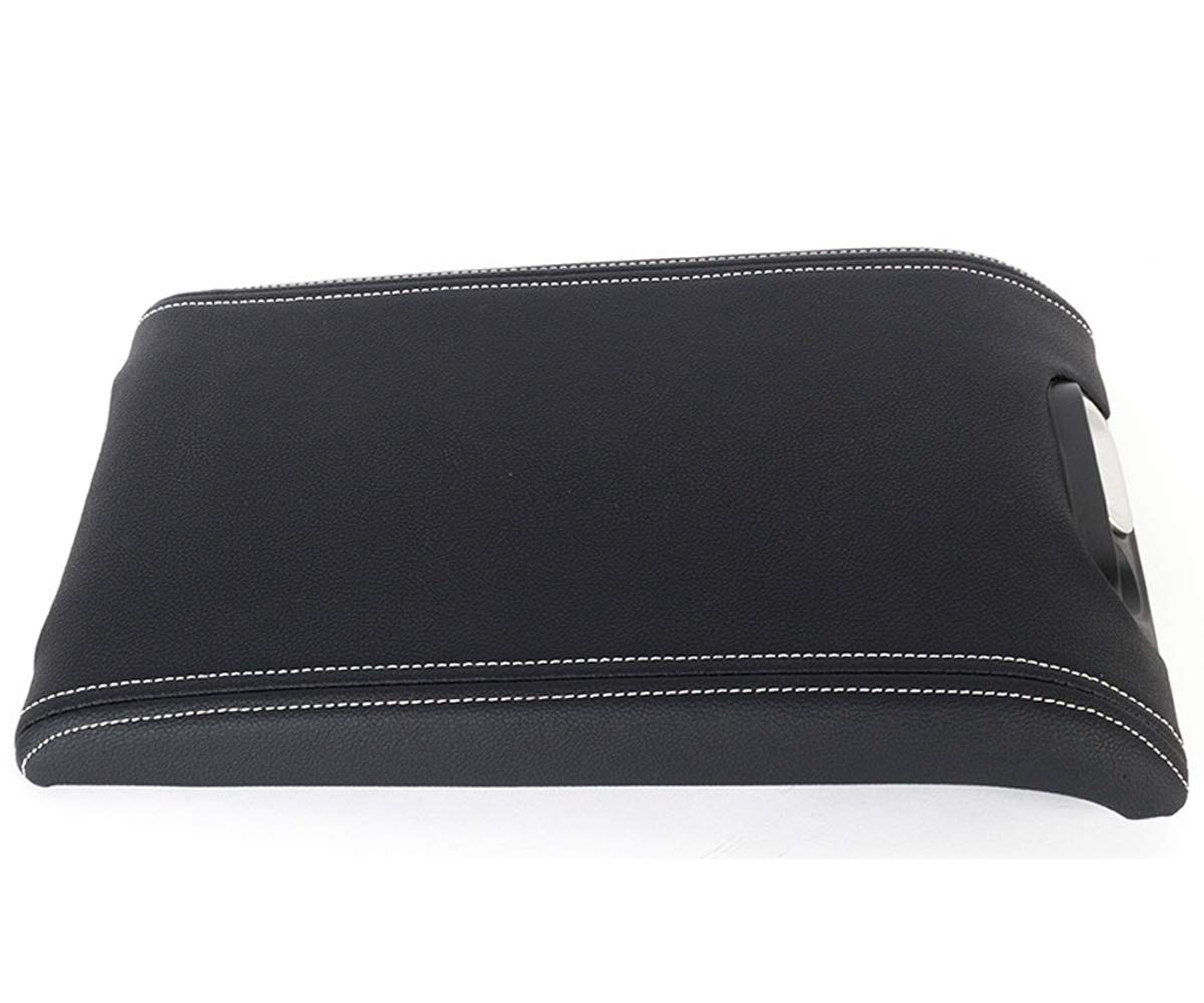 KARPAL Center Console Arm Rest Lid Cover Compatible With 2009-2014 Ford F-150 Black